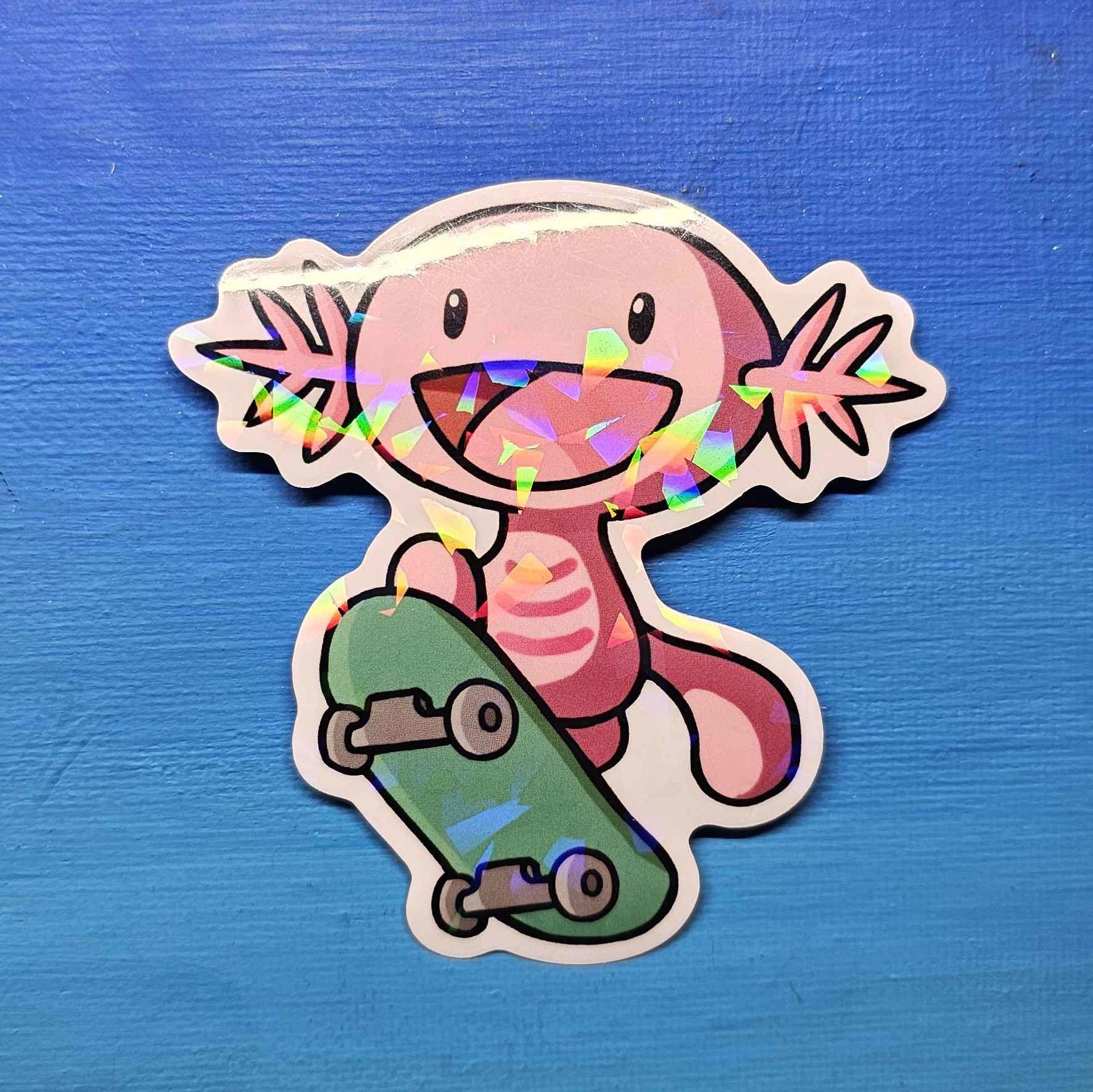 Shiny Wooper Skateboard Sticker – Zilla's Art