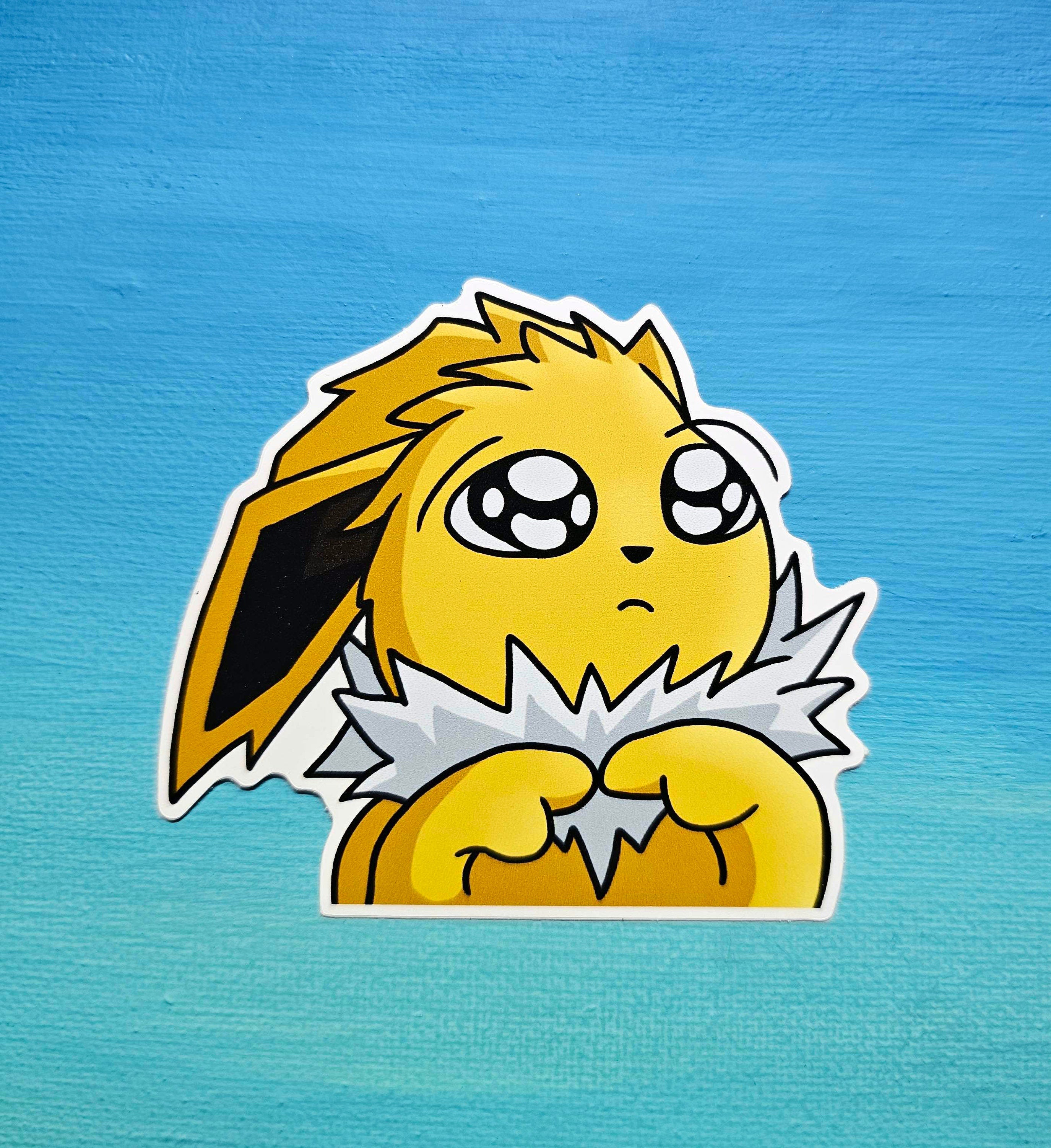 Jolteon Pleading Sticker – Zilla's Art