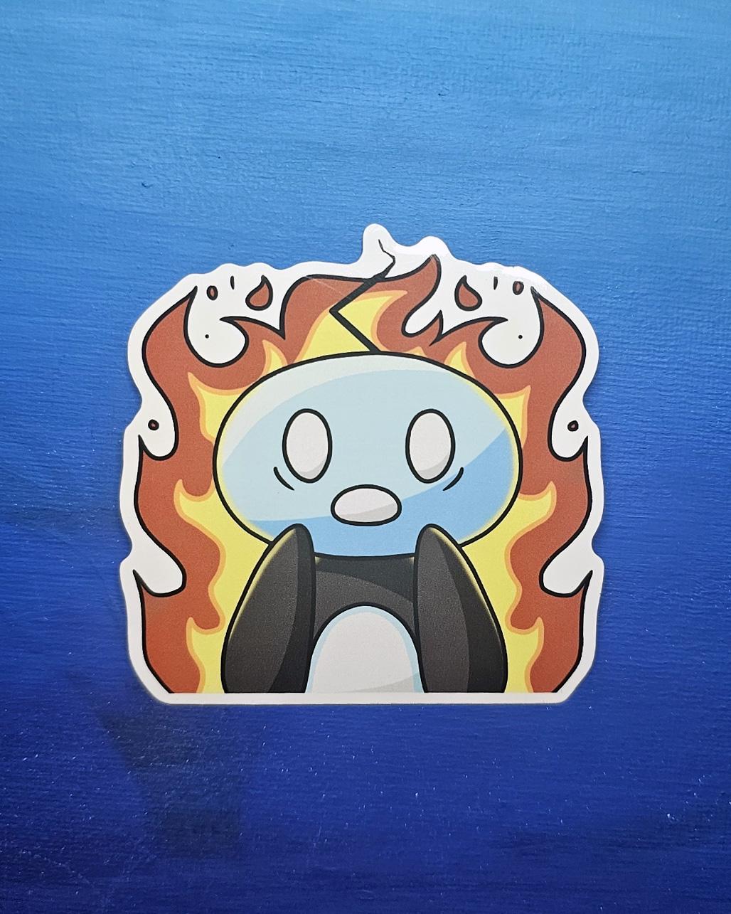 Eiscue "Fine" Sticker – Zilla's Art